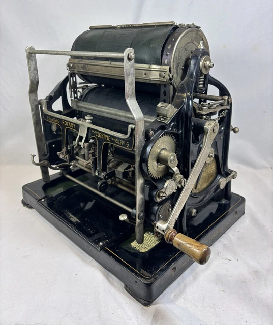 DUPLICATEUR ROTARY CYCLOSTYLE, circa 1890 Fonctionne EUR 524,00 ...