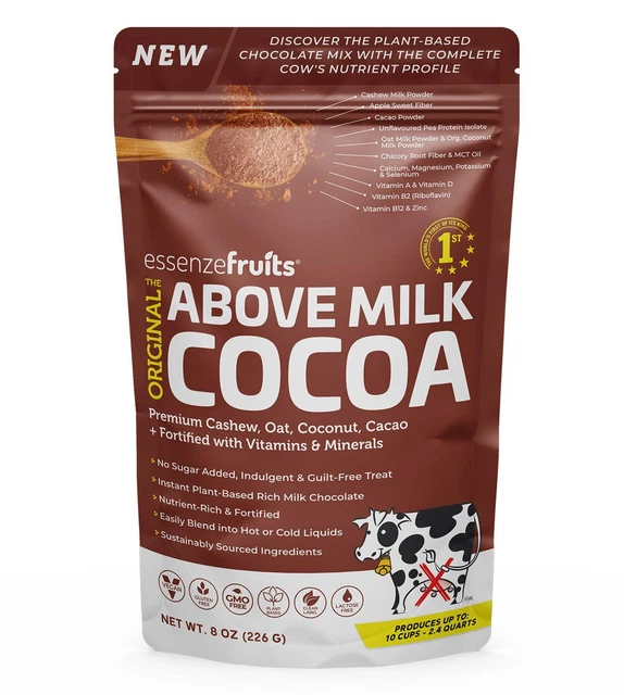 VEGAN CHOCOLATE MILK - Plant Based Milk Powder - Nutritional Match to ...