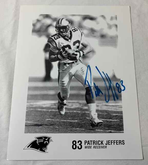 PHOTO SIGNÉE DES Carolina Panthers 8.5x11 ~ PATRICK JEFFERS EUR 12,06 ...