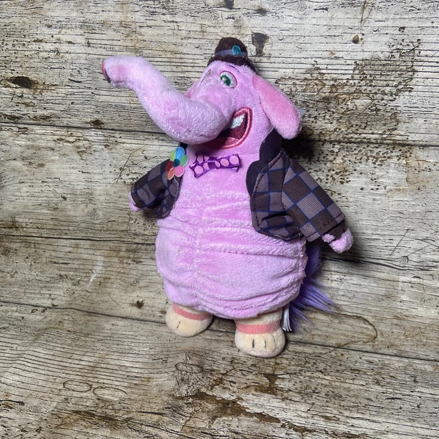 TOMY DISNEY PIXAR Inside Out Bing Bong Pink Elephant Doll Soft Plush ...
