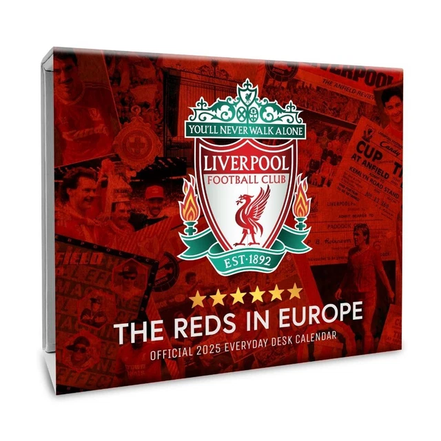 2025 CALENDAR LIVERPOOL FC Page to View Football Block Desk Calendar £ ...