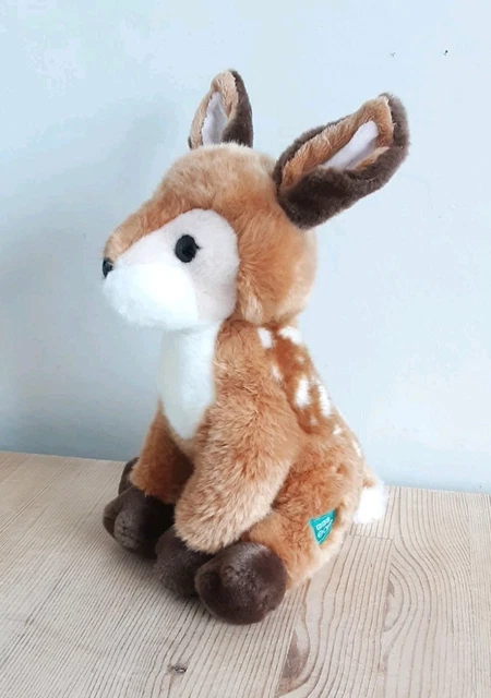 BBC EARTH ADORABLE Soft Plush Fallow Deer Woodland Wild Animal Soft Toy ...