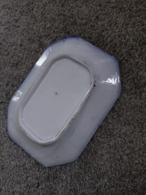 CHINESE 18TH CENTURY Blue And White Plate 8.25" By 6" £5.45 - PicClick UK