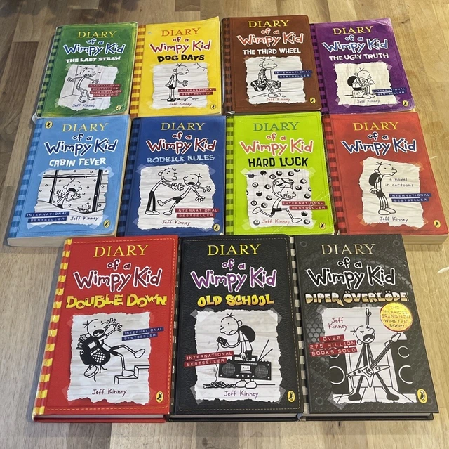 DIARY OF A wimpy kid 11 x Book Bundle (4 X Hardback 7 X Paperback) Jeff ...