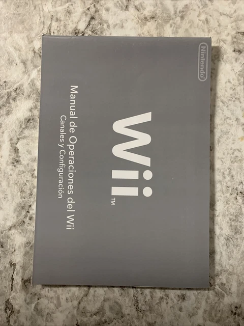 SPANISH NINTENDO WII System Console User Operations Manual System Set ...