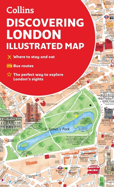 COLLINS MAPS / Discovering London Illustrated Map / 9780008492618 EUR ...