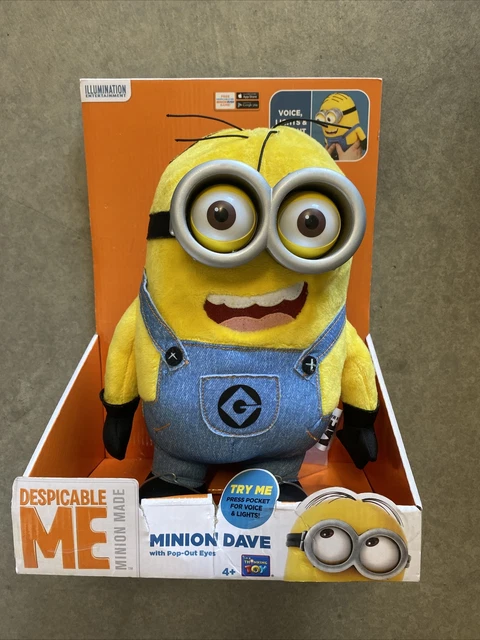 DESPICABLE ME 3 Deluxe Minion Dave with Pop-Out Eyes Talks New in Box £ ...