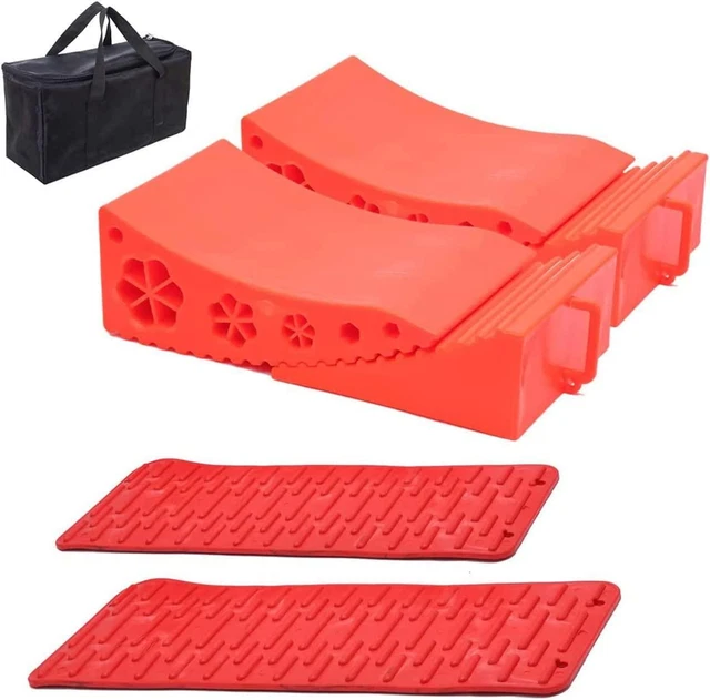 RV TIRE LEVELER Ramp Leveling System Trailer Wheel Dock Camper Locking ...