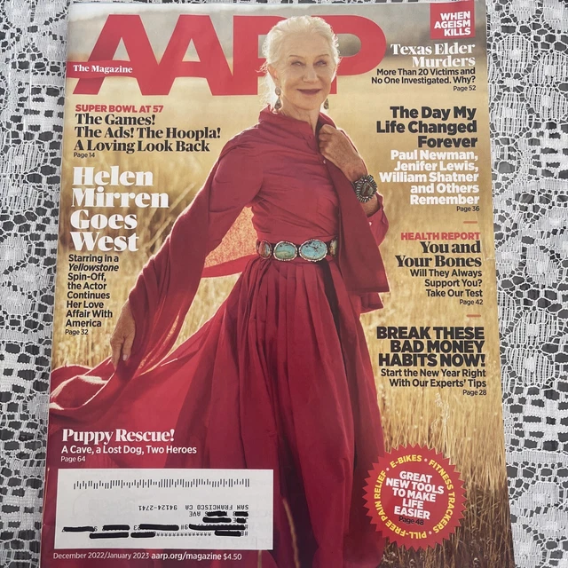 AARP MAGAZINE DEC/JAN 2022-2023 Issue Label Cut Out £4.51 - PicClick UK