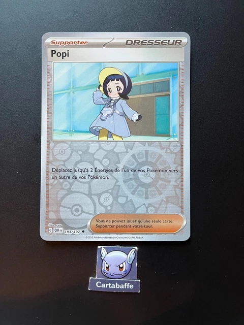 CARTE POKÉMON POPI 193/197 Reverse EV3 Flammes Obsidiennes NEUF EUR 1 ...