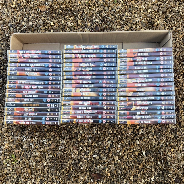 THE CLASSIC CLINT Eastwood DeAgostini DVD Collection Complete 52 Discs ...
