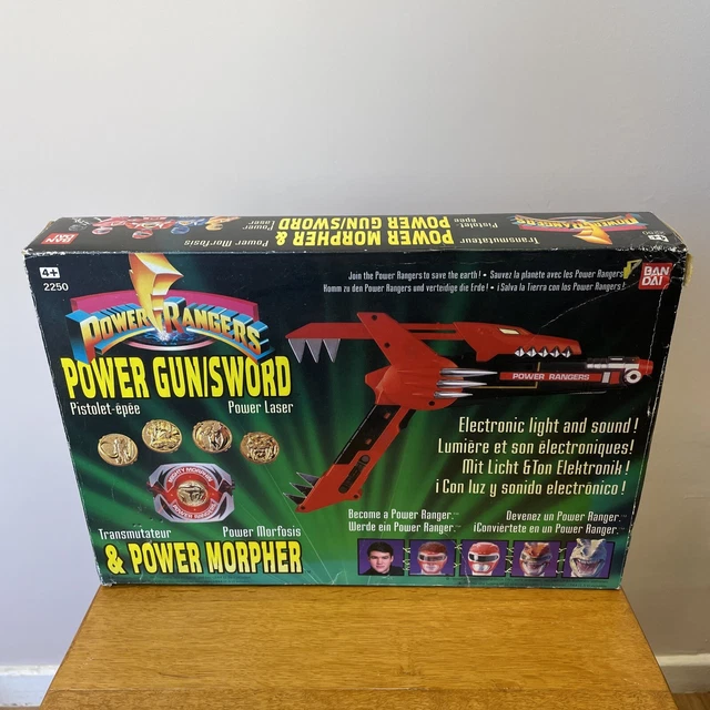 MIGHTY MORPHIN POWER Rangers Power Morpher Power Gun Sword Bandai Boxed ...