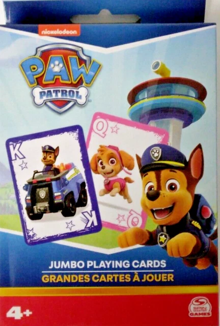JUMBO PLAYING CARDS Paw Patrol 54 Card Deck Game With Jokers £9.35 ...