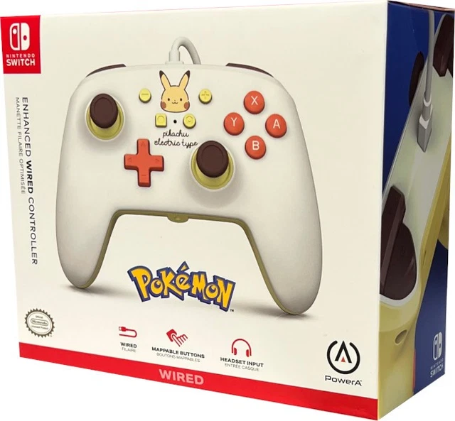 MANDO POWER A Enhanced Wired Controller Pokemon Pikachu Electric Type ...