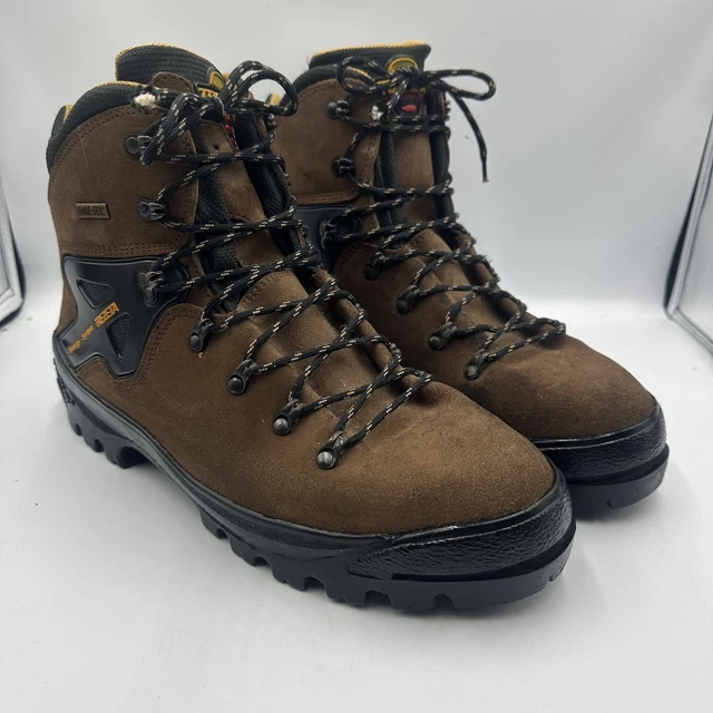 TREZETA GORE-TEX BROWN suede Walking Boots Vibram sole Mens UK 12 Eur ...