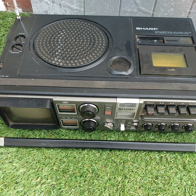 SHARP RADIO CASSETTE TV Vintage Am FM Lw EUR 59,36 - PicClick DE