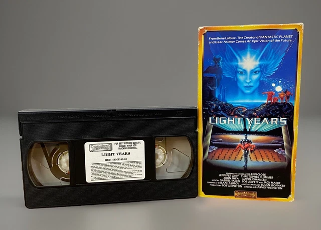LIGHT YEARS VHS (1988) René Laloux Animated Sci-Fi Fantasy Streamline ...
