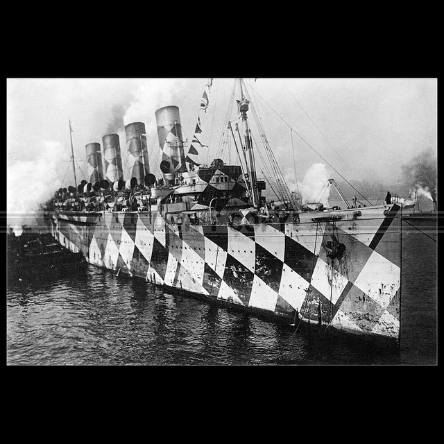 PHOTO B.003283 HMT MAURETANIA TROOP SHIP WW1 RMS CUNARD LINE OCEAN ...