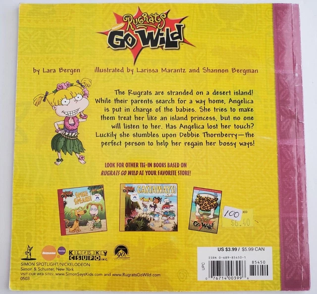 RUGRATS GO WILD - Angelica, Island Princess Book by Lara Bergen 2003 w ...