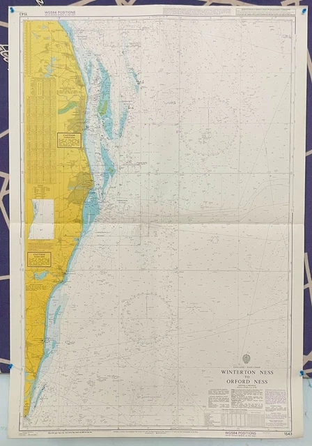 AMIRAUTÉ 1543 ANGLETERRE East Coast Winterton Ness Pour Orford Carte ...