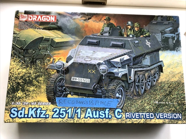 DRAGON 1/35 MODEL #6246 Sd.Kfz. 251/1 Ausf. C Rivetted Version ...
