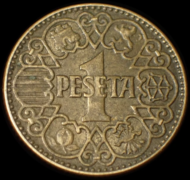 SPAIN 1 PESETA 1944 Franco Coin WCA 8498 £3.99 - PicClick UK