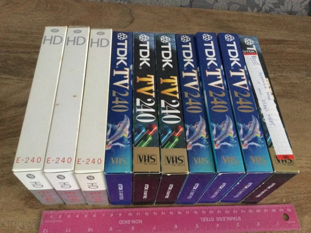 VHS (ONCE WERE blank) video tapes E240 x 10 (TDK & Boots) £16.15 ...