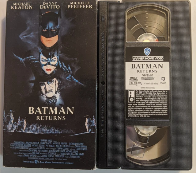 BATMAN RETURNS VHS Tape Action 1992 90s Tim Burton DC Comics £4.51 ...