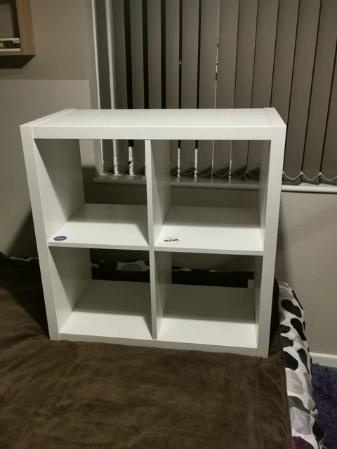IKEA KALLAX SHELVING Unit In Matt White (77 x 77cm. 2x2) £15.00 ...
