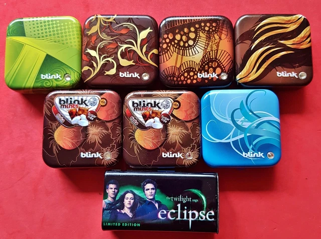 BLINK MINTS & Twilight Eclipse Mints - 8 Empty " Scarce" Tins 2011 ...