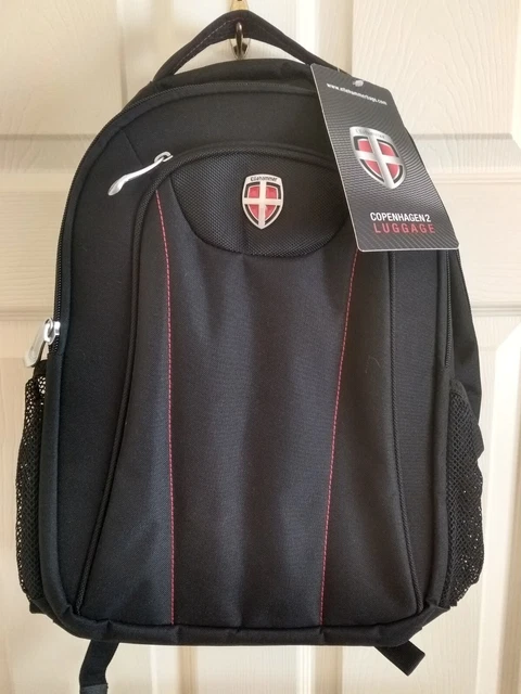 ELLEHAMMER COPENHAGEN 2 Backpack Travel Bag Laptop Tablet Black 24L NEW ...