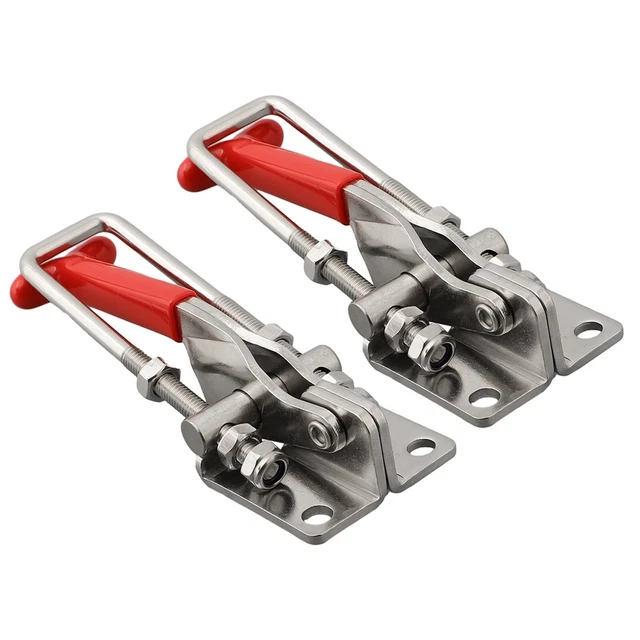 ADJUSTABLE LOCKING DISTANCE Stainless Steel Toggle Clamp Load 200kg ...