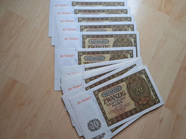 20 MARK DDR 1948 Ostmark East German Empire Berlin Wall GDR EUR 225,99 ...