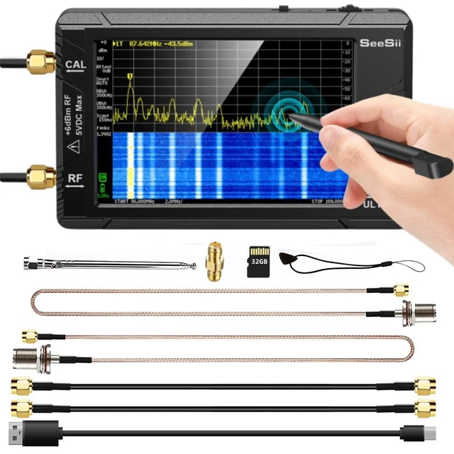 TINYSA ULTRA SPECTRUM Analyzer 100kHz-5.3GHz Signal Generator +2 ...