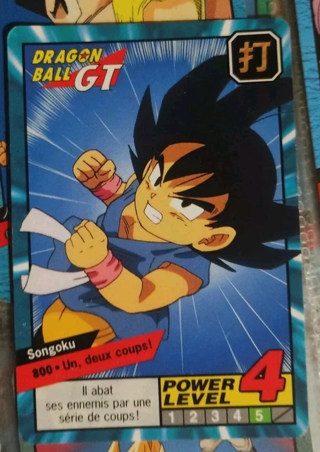 CARTE DRAGON BALL z Gt - Super Battle Power Level. 800. Songoku. 1998 ...