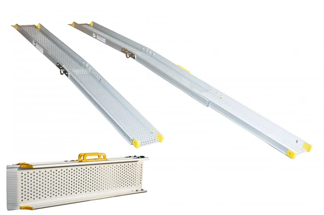 WHEELCHAIR RAMP FOLDING aluminum wheelchair ramp aluminium telescopic ...
