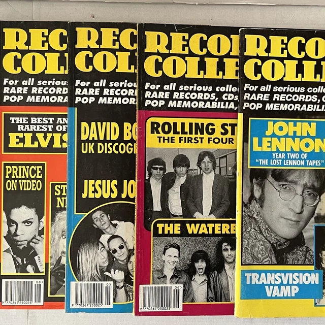 RECORD COLLECTOR MAGAZINES x 4 Bundle Elvis Rolling Stones David Bowie ...