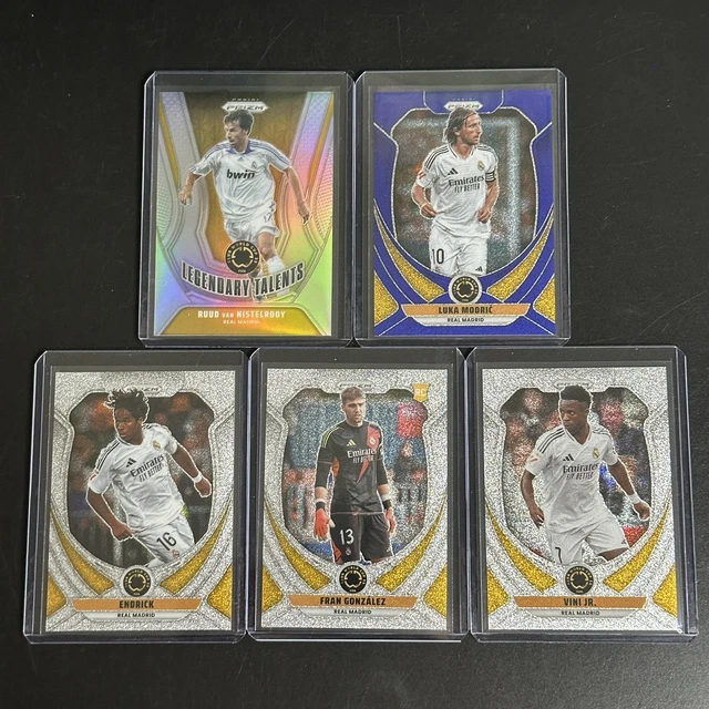 REAL MADRID 2025 Prizm Club World Cup Modric Blue /149 Endrick Glitter ...