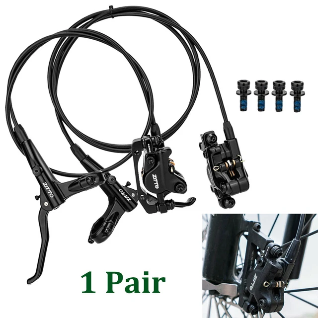 PAIR HYDRAULIC DISC Brakes For Mountain Bike Bicycle MTB Cycling Front ...