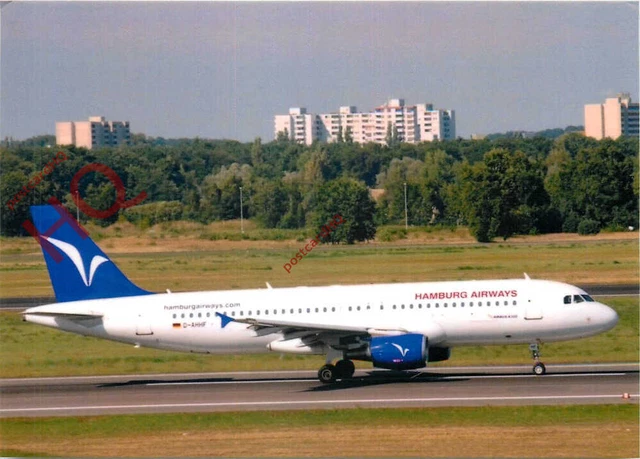 PICTURE POSTCARD::HAMBURG AIRWAYS AIRBUS A320 D-AHHF @ TXL EUR 4,31 ...