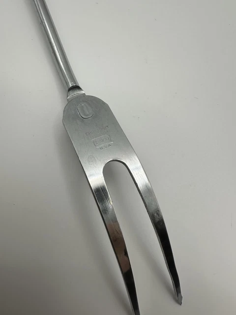 VINTAGE EKCO Solid Meat Utility Fork Beige Handle 12" $15.11 - PicClick AU
