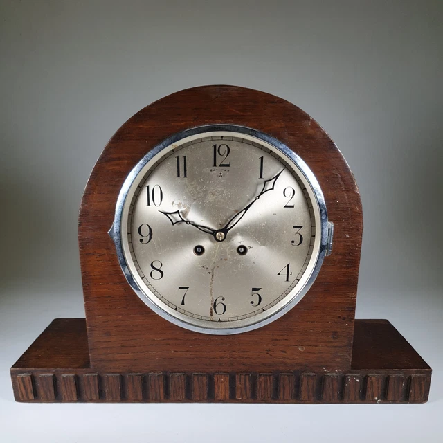 SAMUEL MARTI ANTIQUE French Movement Wooden Mantel Clock For ...