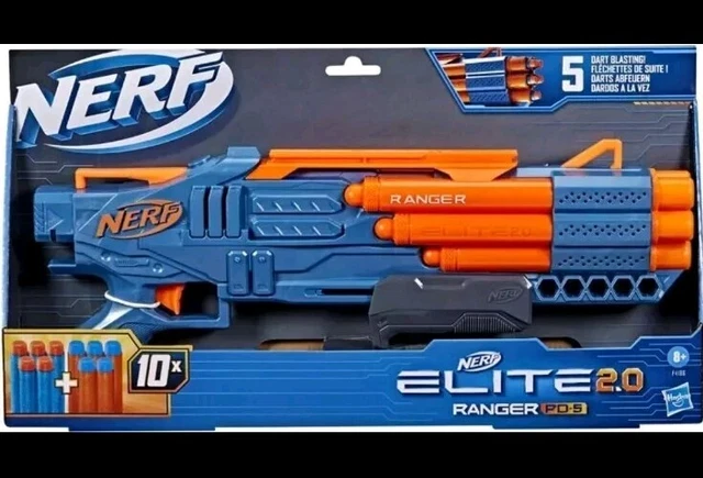 NEW NERF GUN Elite 2.0 Ranger PD-5 Blaster Gun £10.75 - PicClick UK