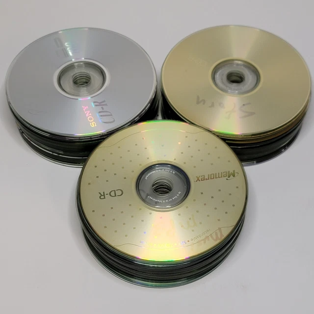 80 USED BLANK CD's CD-R's DVD+R CDR01 $13.99 - PicClick