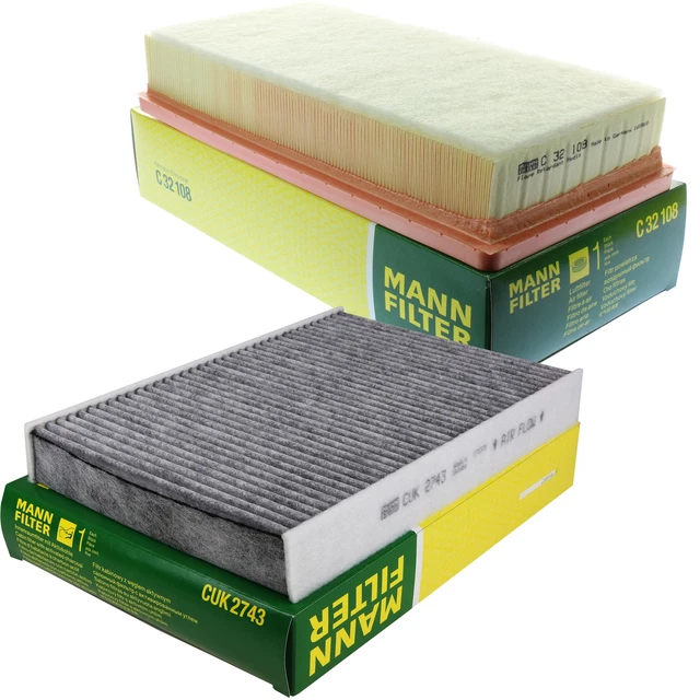 MANN-FILTER FILTERSATZ INNENRAUMFILTER Luftfilter für Peugeot 508 SW I ...