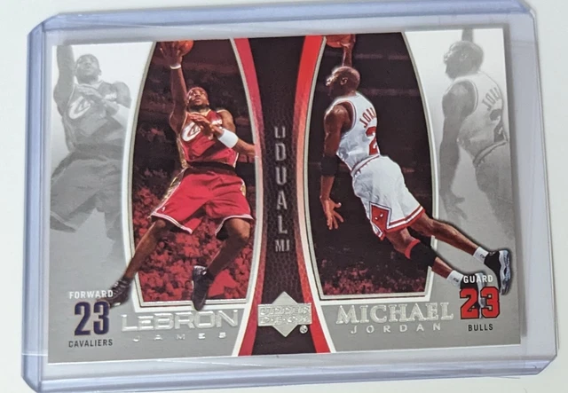 MICHAEL JORDAN LEBRON James Mint Dual #Ljmj10 Sp 2005-06 Upper Deck Mj ...