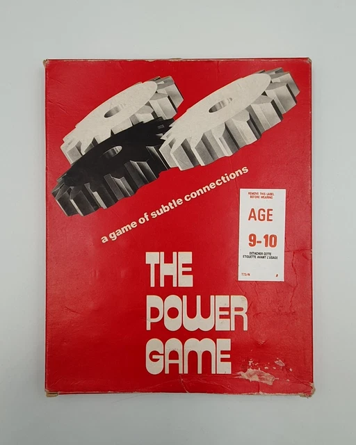 VINTAGE THE POWER GAME Cog Board Game Smurfit Group Games 1975 England ...