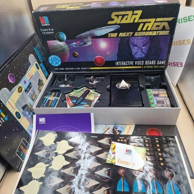 STAR TREK THE Next Generation Interactive VHS Video Board Game Used ...