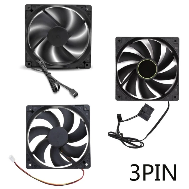 120X120X25MM 12V 4PIN 3Pin Computer Heatsink Radiator 12cm Computer ...