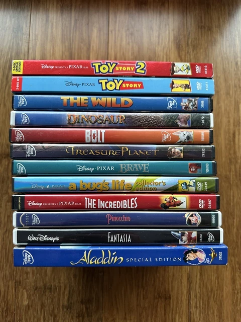 DISNEY PIXAR MOVIE 12 DVD LOT COLLECTION - (Toy Story, Incredibles ...